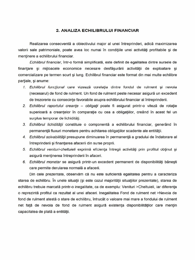 Curs Iii Analiza Financiara | PDF