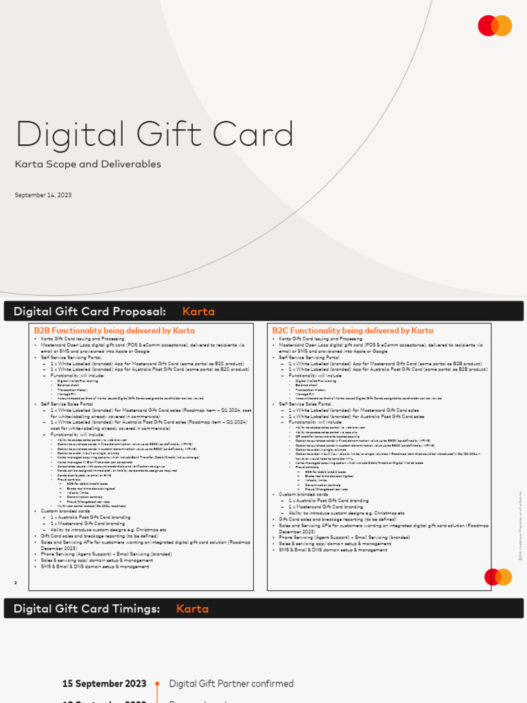 Digital Gift Card Solutions Overview | PDF | Debit Card | Credit Card