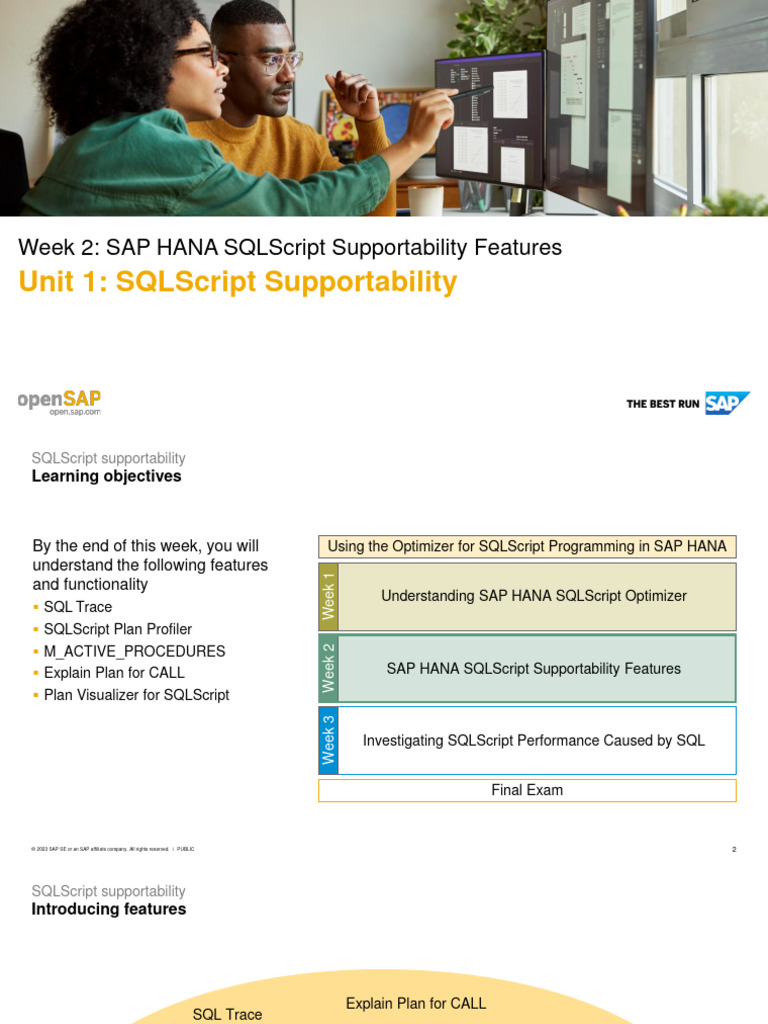 SAP HANA SQLScript Support Features | PDF | Control Flow | Parameter (Computer Programming)