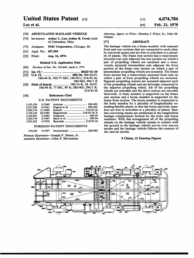 Articulated Haulage Vehicle | PDF | Axle | Wheel