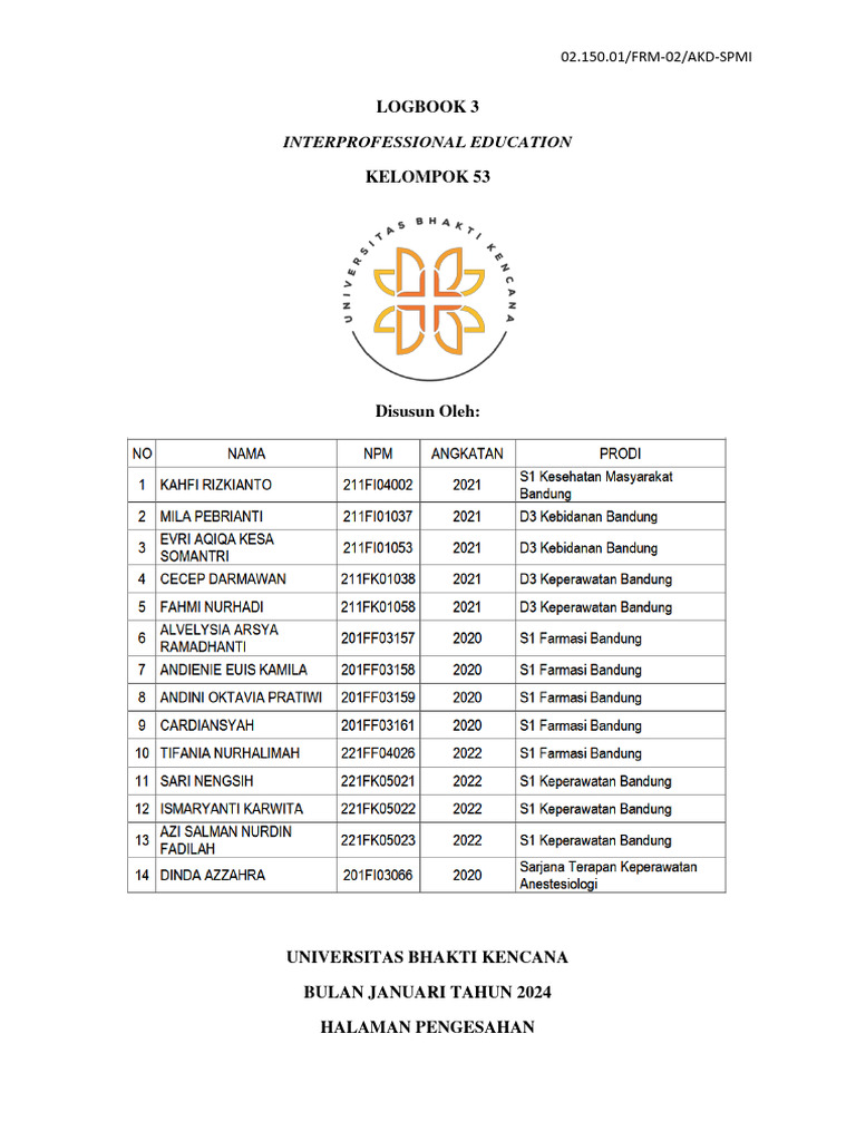 Logbook 3 - Kelompok Ipe 53 | PDF