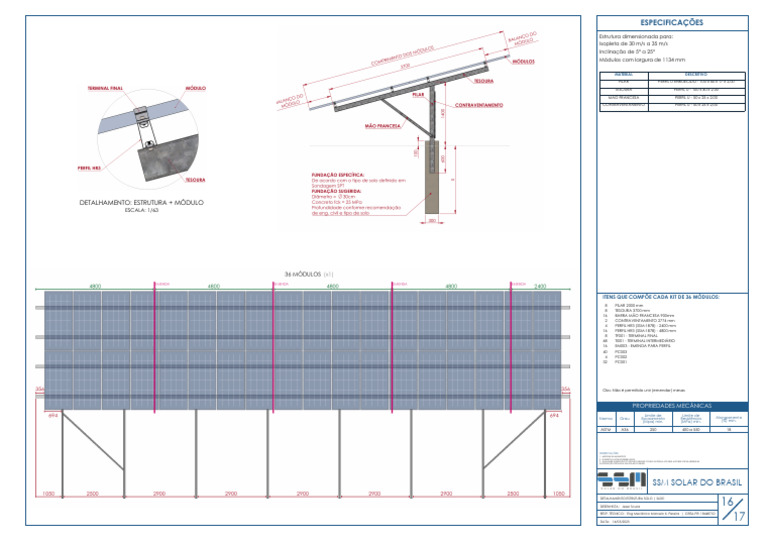 PROJ - SSM - DATASHEET - SL001 - 36P - HR3 - 1134 - 35ms - TE 3700mm | PDF