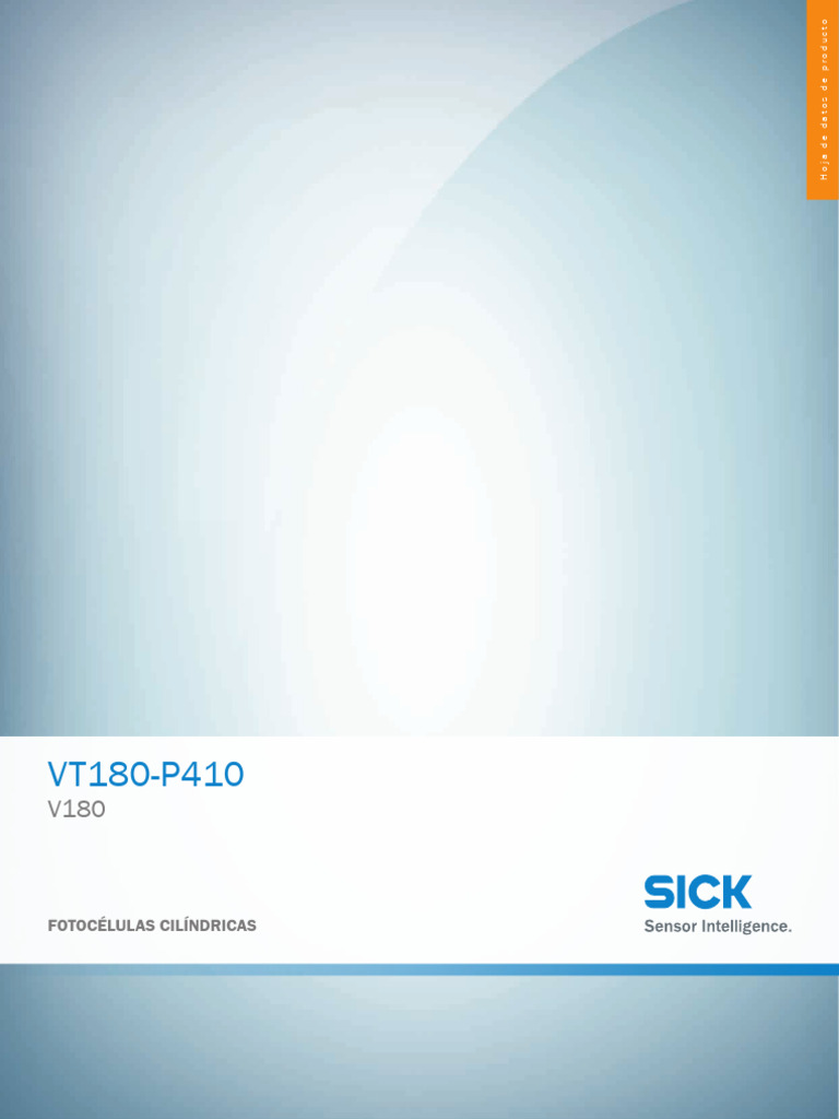 Datasheet VT180-P410 6008789 Es | PDF | Diodo emisor de luz ...