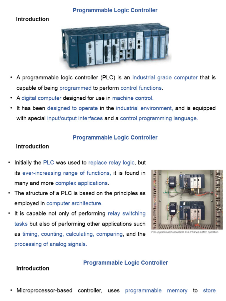 Module4 Programmable Logic Controller | PDF | Programmable Logic Controller | Relay