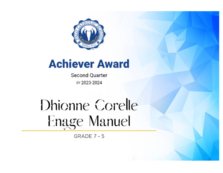 Achiever | PDF