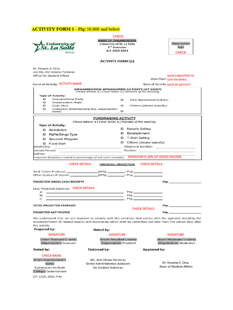 COA Reference Sheet | PDF