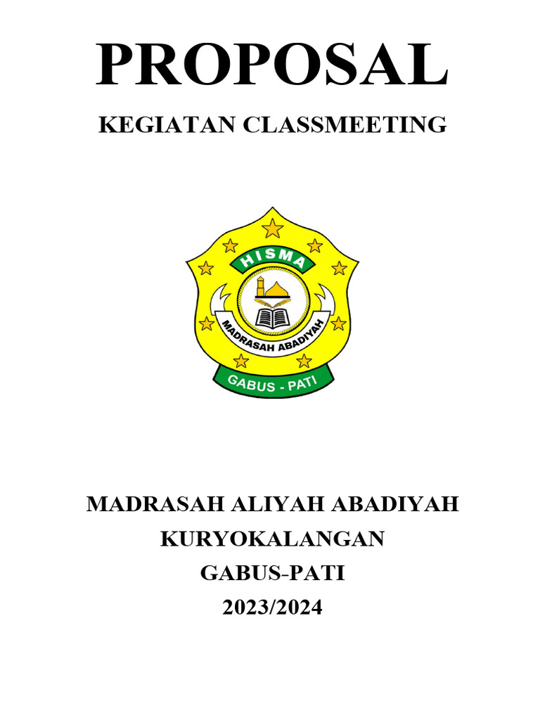 Proposal Classmeet (1) 2023-2024 | PDF