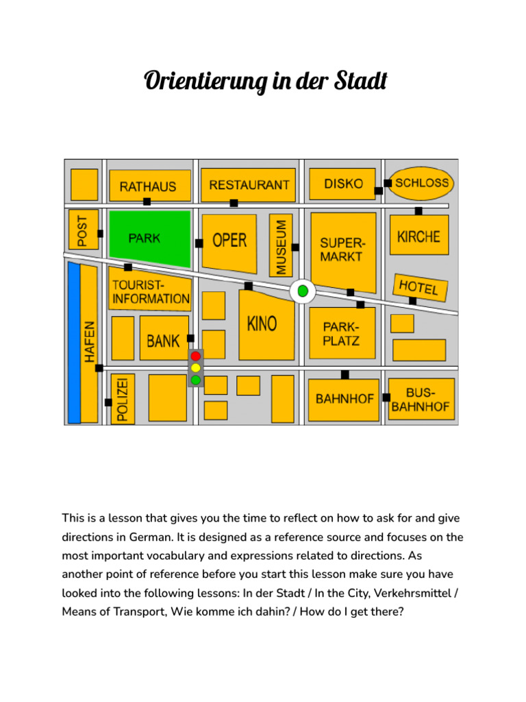 Orientierung in Der Stadt | PDF