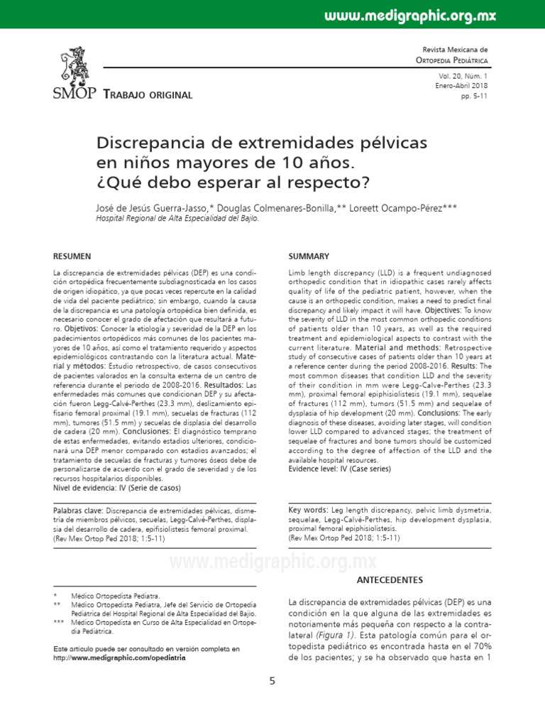 DISMETRIA | PDF | Pelvis | Sistema musculoesquelético