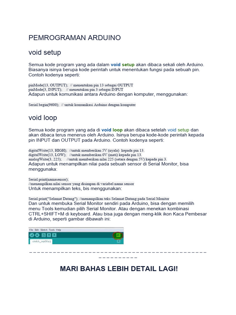 PEMROGRAMAN ARDUINO Wokwi | PDF PEMROGRAMAN ARDUINO Wokwi | PDF