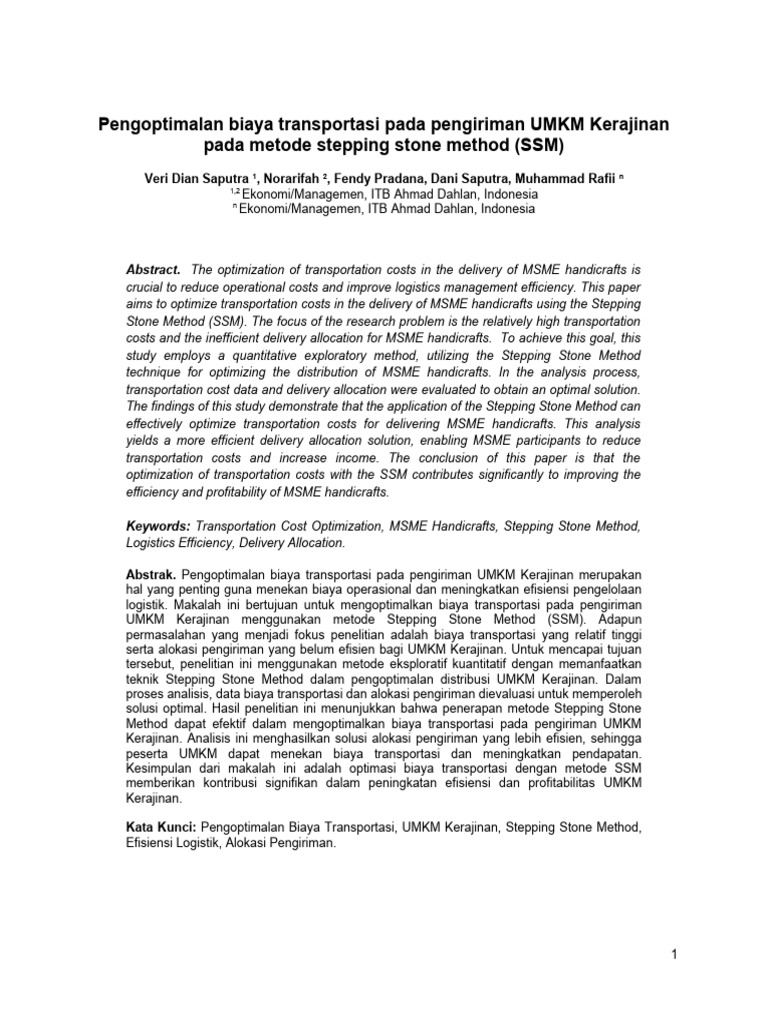 Operasional Riset | PDF | Mathematical Optimization | Logistics