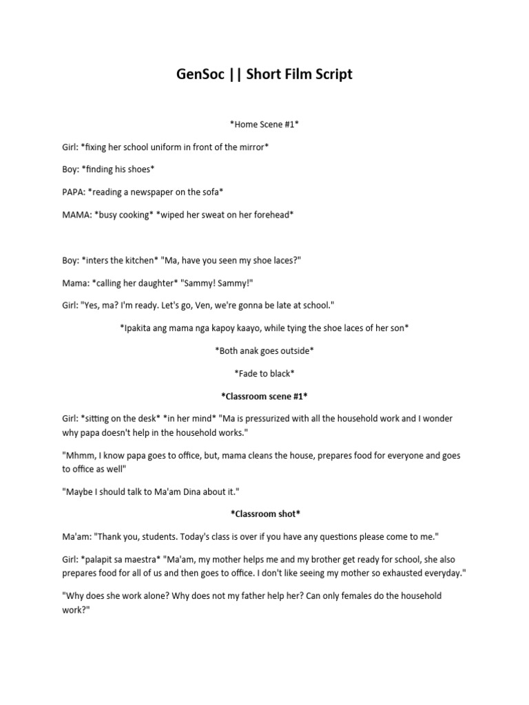 GenSoc - Script | Download Free PDF | Gender | Gender Studies