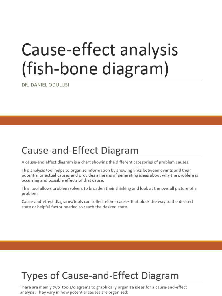 Cause-and-Effect Diagram Overview | PDF | Causality | Cognitive Science
