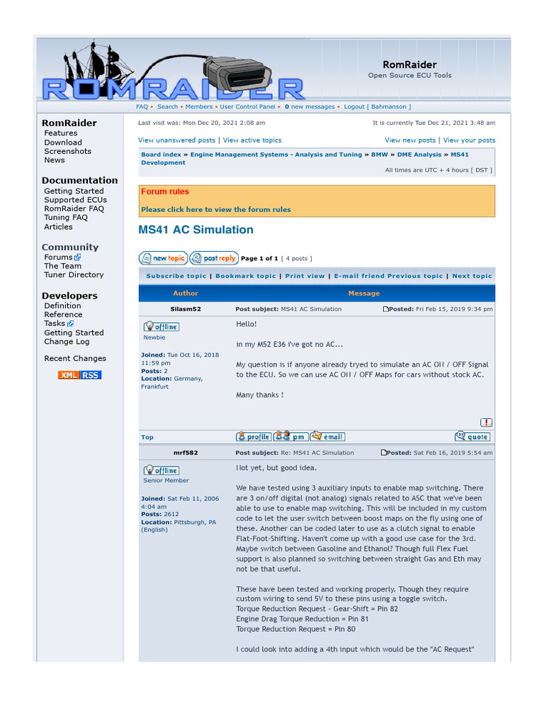 MS41 AC Simulation | PDF