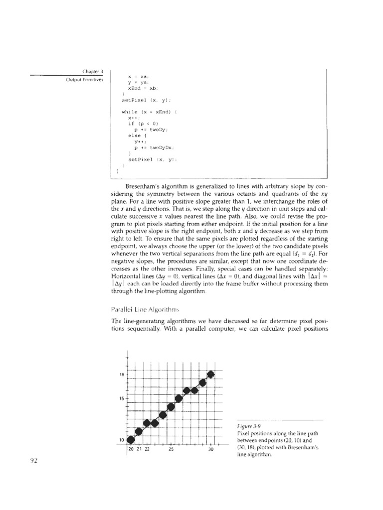 Unit I L Parallel Line Drawing Algorithm | PDF