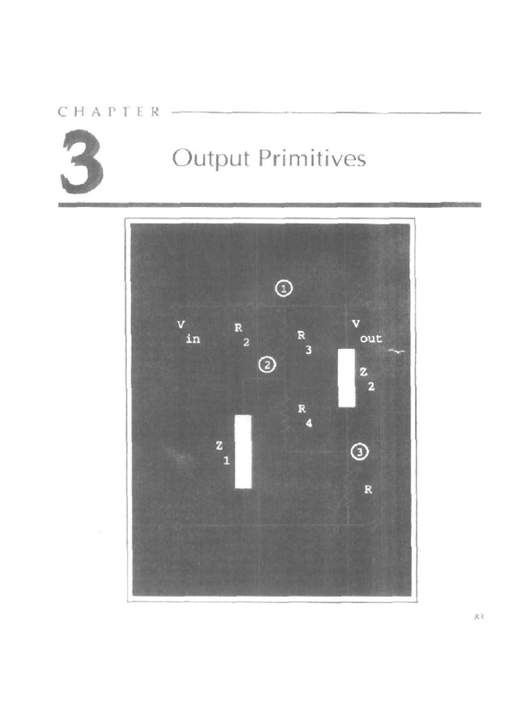 Unit I I Introduction To Output Primitives and Line Drawing Algorithm | PDF