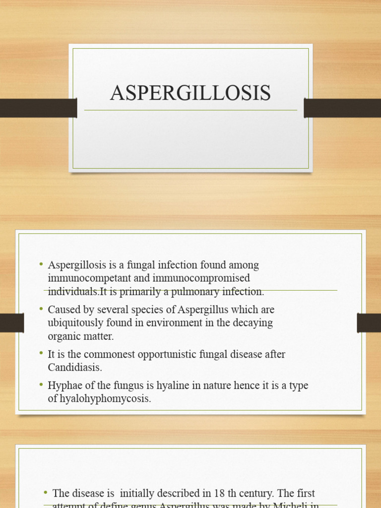 Aspergillosis Pdf Aspergillus Fungus