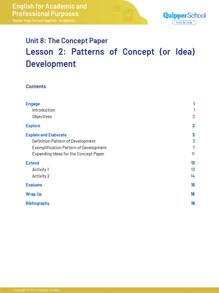 Patterns of Concept Development Guide | PDF | Psychology | Scientific ...