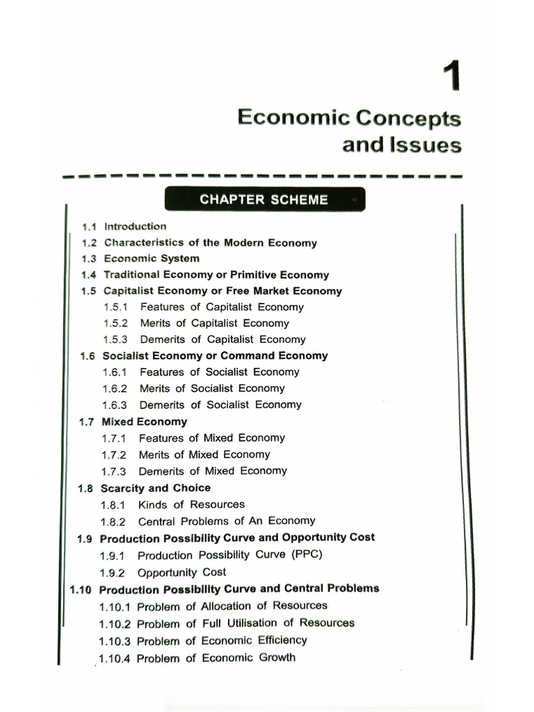 Chapter 1 (Micro Economics) | PDF