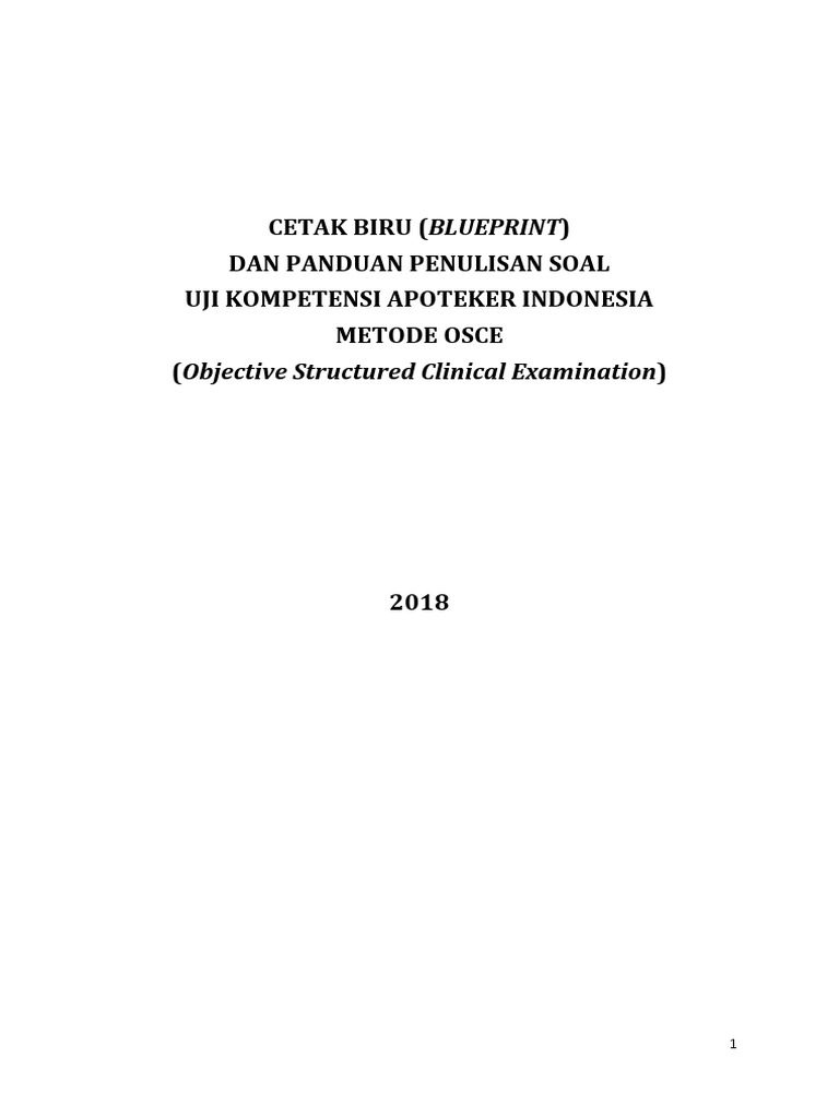 Blueprint UKAI OSCE 2018 . | PDF