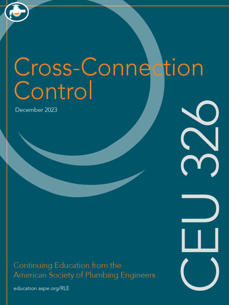 ASPE Cross Connection Control | PDF | Valve | Plumbing