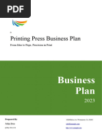 Printing Press Business Plan Example | PDF | Business