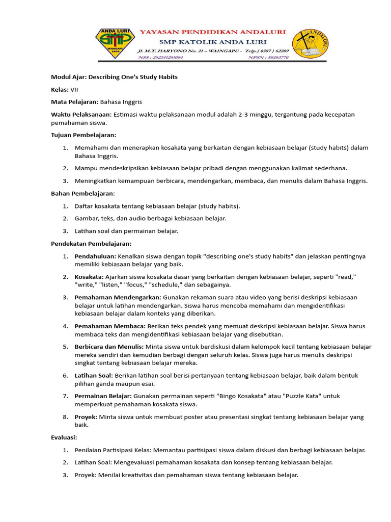 Modul Ajar Baru | PDF | Karier & Perkembangan | Seni & Disiplin Bahasa