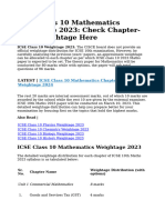 Maharashtra HSC MATHS Chapter-Wise Weightage 2024 | PDF | Mathematics ...