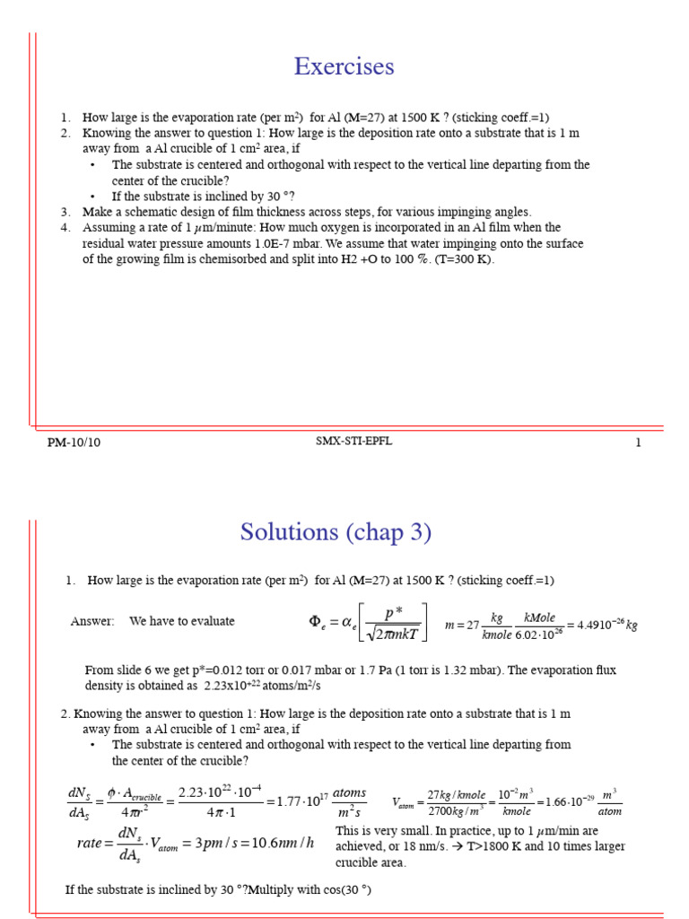GTF 3 Solutions | PDF | Water | Diffusion