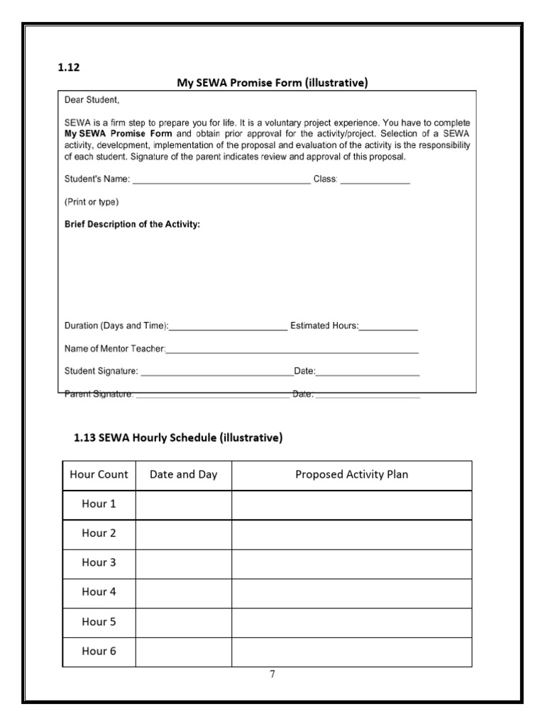 Sewa Form | PDF