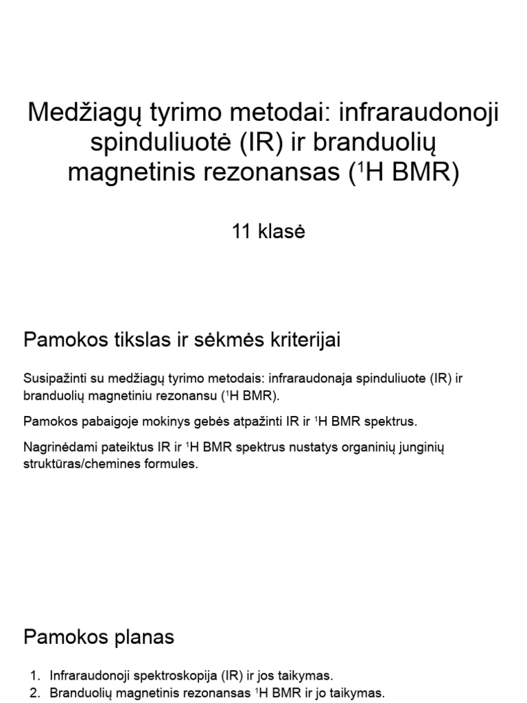 Chemija 11 KL Skaidres - 7 | PDF