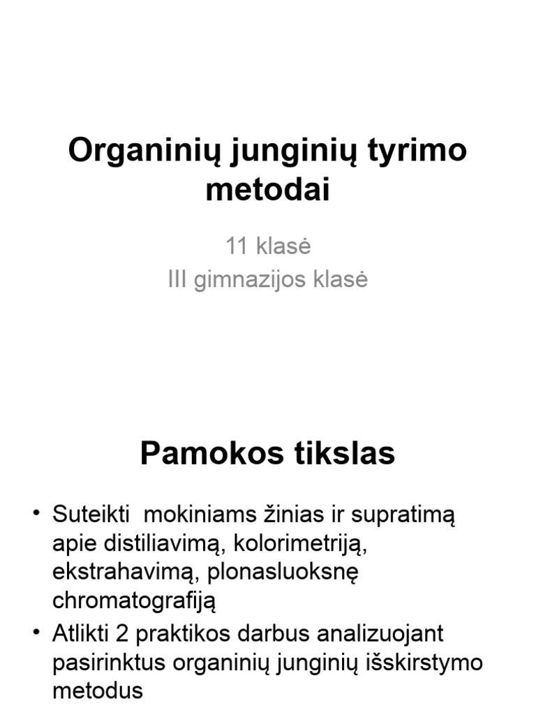 Chemija 11 KL Skaidres - 8 | PDF