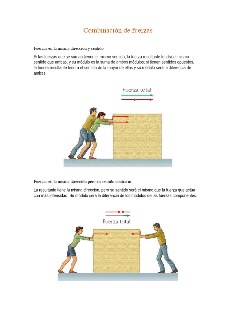 Combinación de Fuerzas | PDF