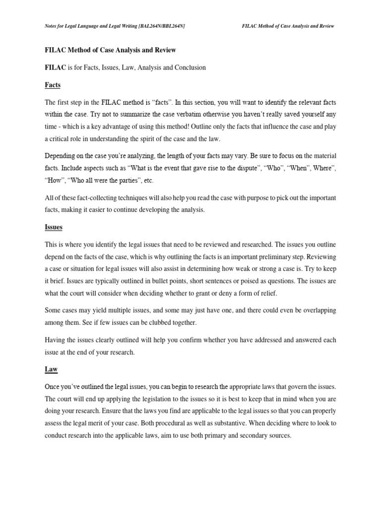 FILAC | PDF | Precedent | Case Law