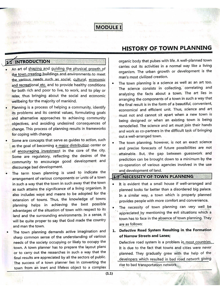 Town Planning | PDF