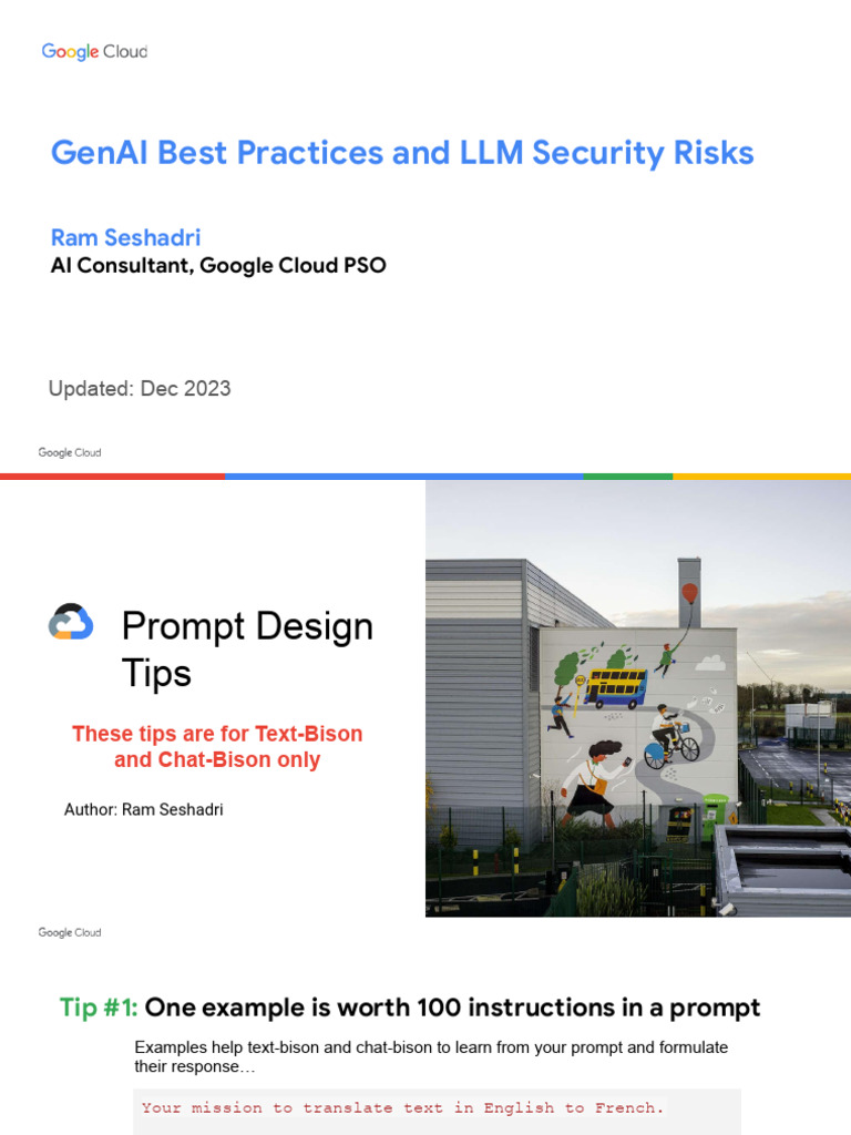 (EXT) GenAI Best Practices-Master-Slides | Download Free PDF | Sql ...