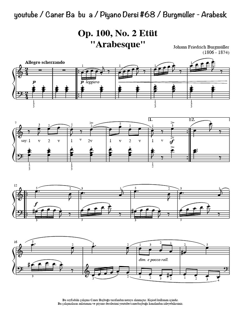 Piyano Dersi 68 Caner Basbuga | PDF