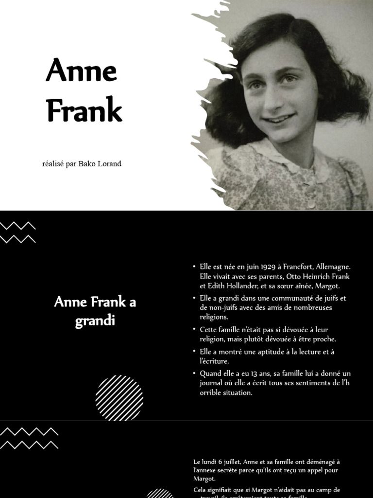 Anne Frank | PDF | Histoire | Fiction générale