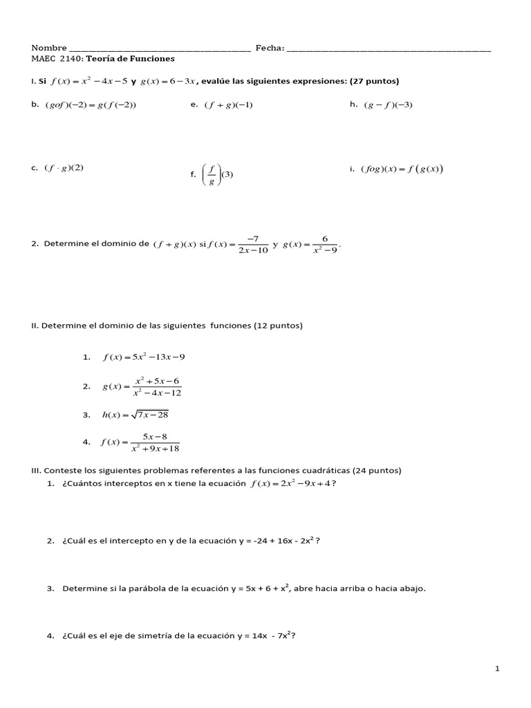 Examen de Practica Teoria de Funciones MAEC 2140-5 | PDF | Economias | Ciencias económicas