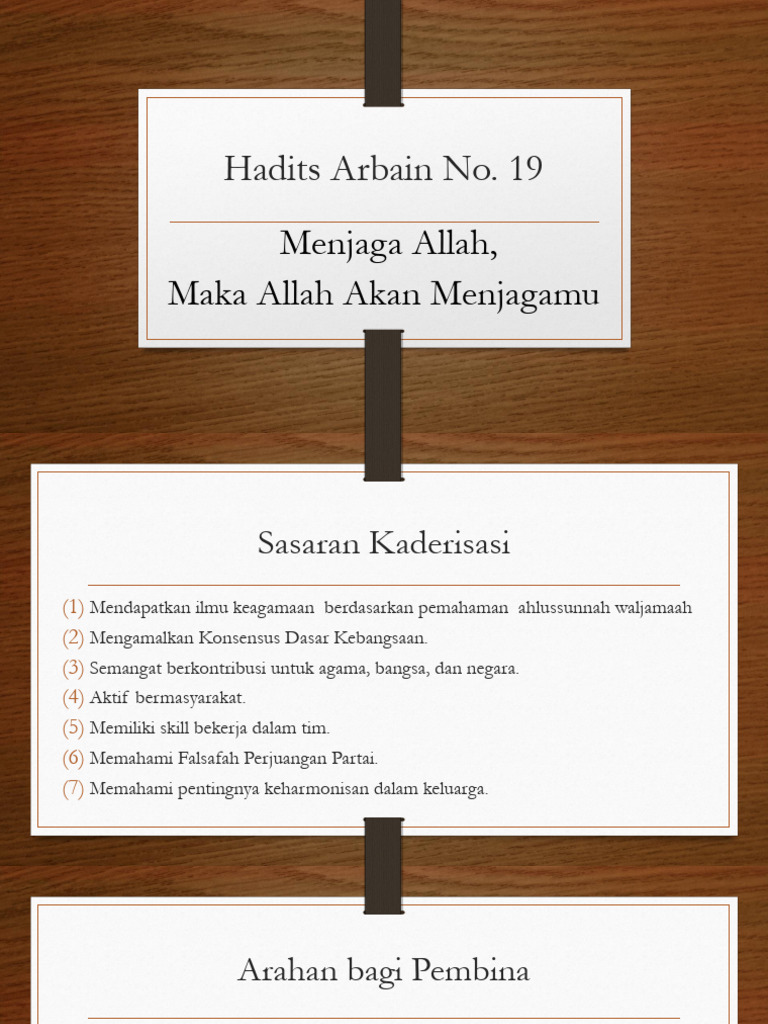 Hadits No.19 Jagalah Allah, Allah Akan Menjagamu Pratama | PDF