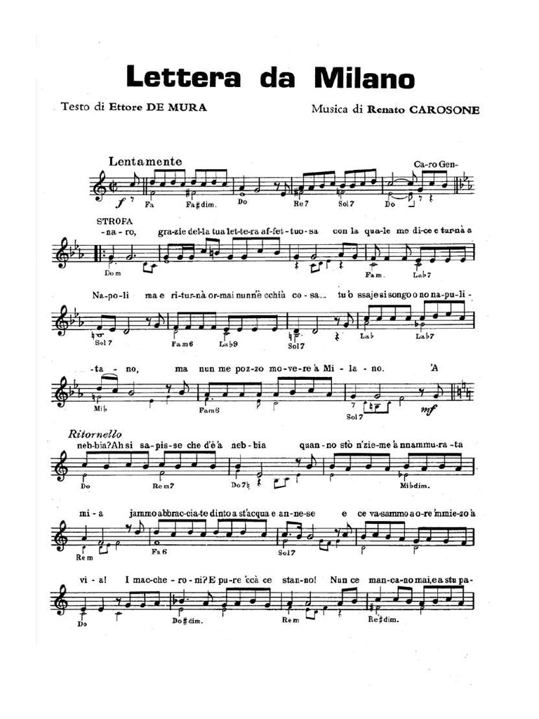 Lettera A Milano | PDF