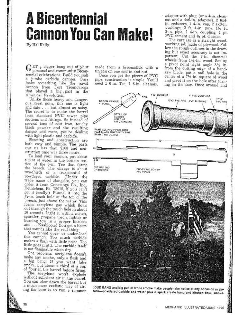 Free PVC Cannon Plans | PDF