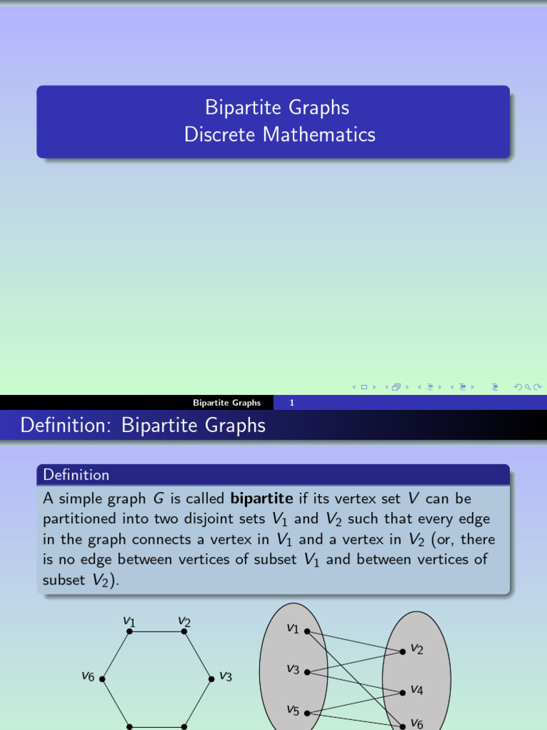s9.3 Graph Bipartite | PDF | Vertex (Graph Theory) | Mathematical Concepts