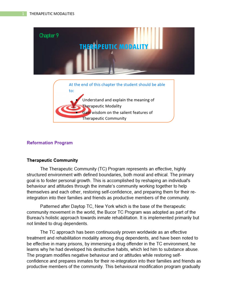 Therapeutic Community for Inmate Rehabilitation | PDF | Rehabilitation ...