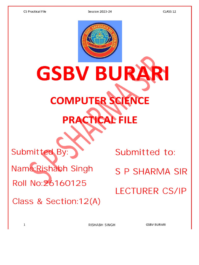 Rishabh Singh 2 Pdf Parameter Computer Programming Letter Case 