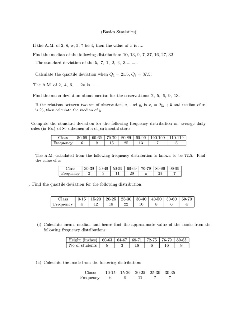 Statistics &complex No. | PDF