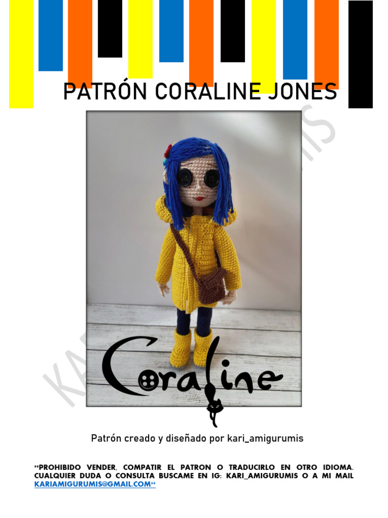 Patron Coraline Esp Original | PDF | Textiles