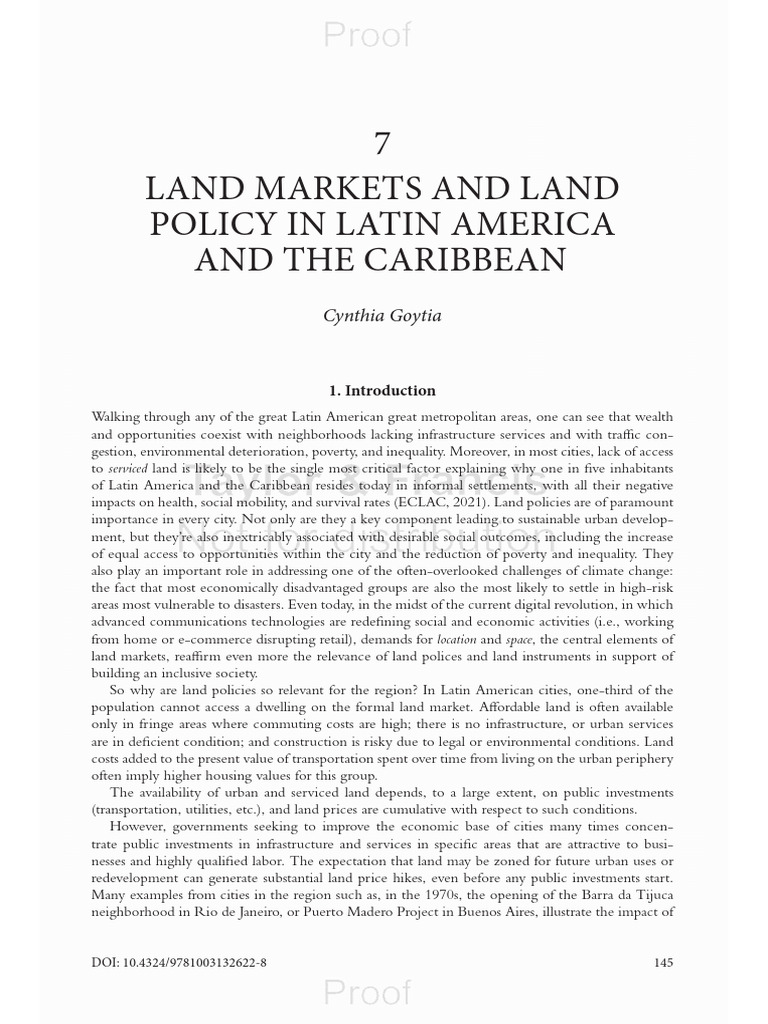 Land Policies and Markets in Latin America | PDF | Infrastructure | Zoning