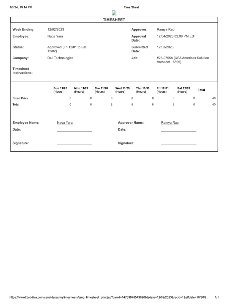 Timesheet 12 02 2023 | PDF Timesheet 12 02 2023 | PDF