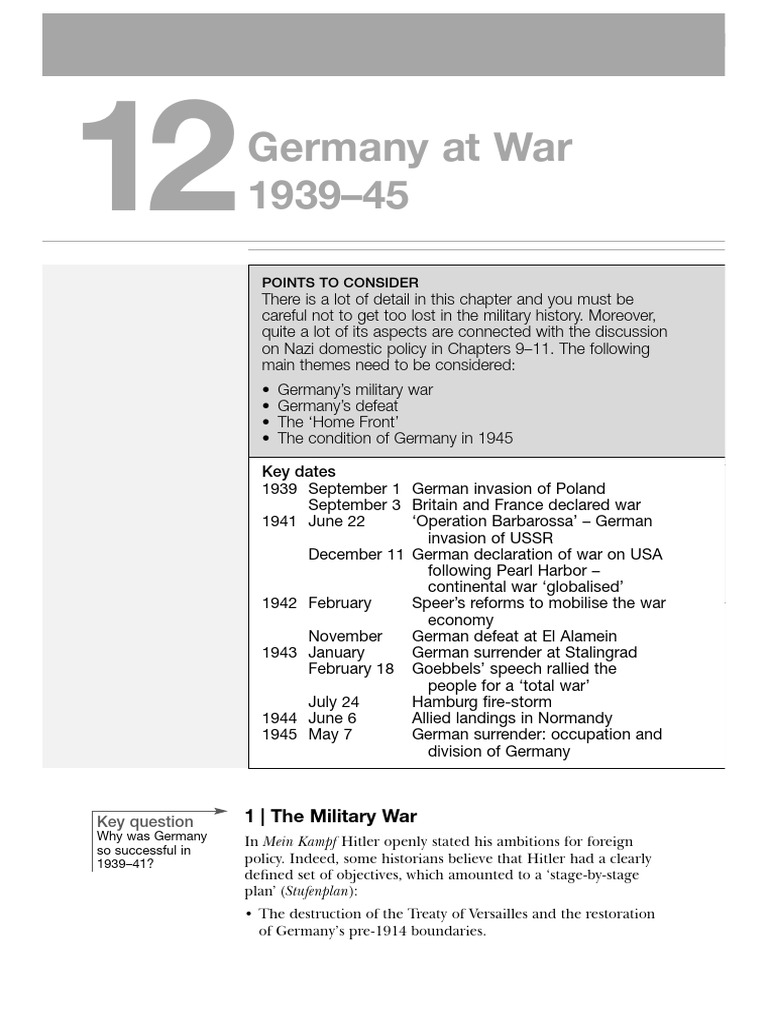 Impact of WWII On German Civilian Population From Second Reich To Third Reich - Germany - 1918 ...